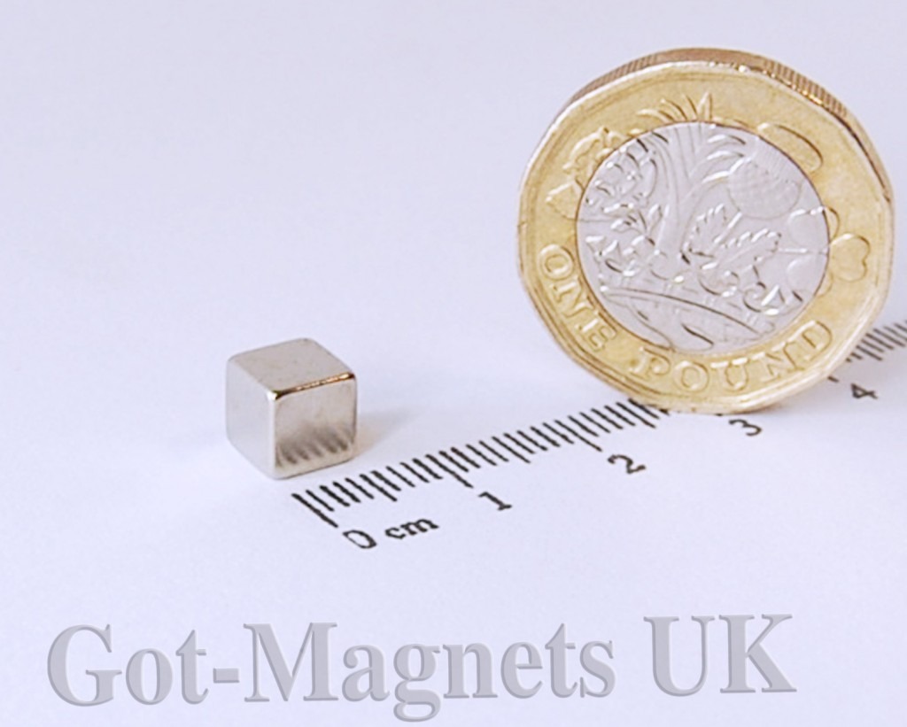 6 x 6 x 6 mm N52 Neodymium Magnets